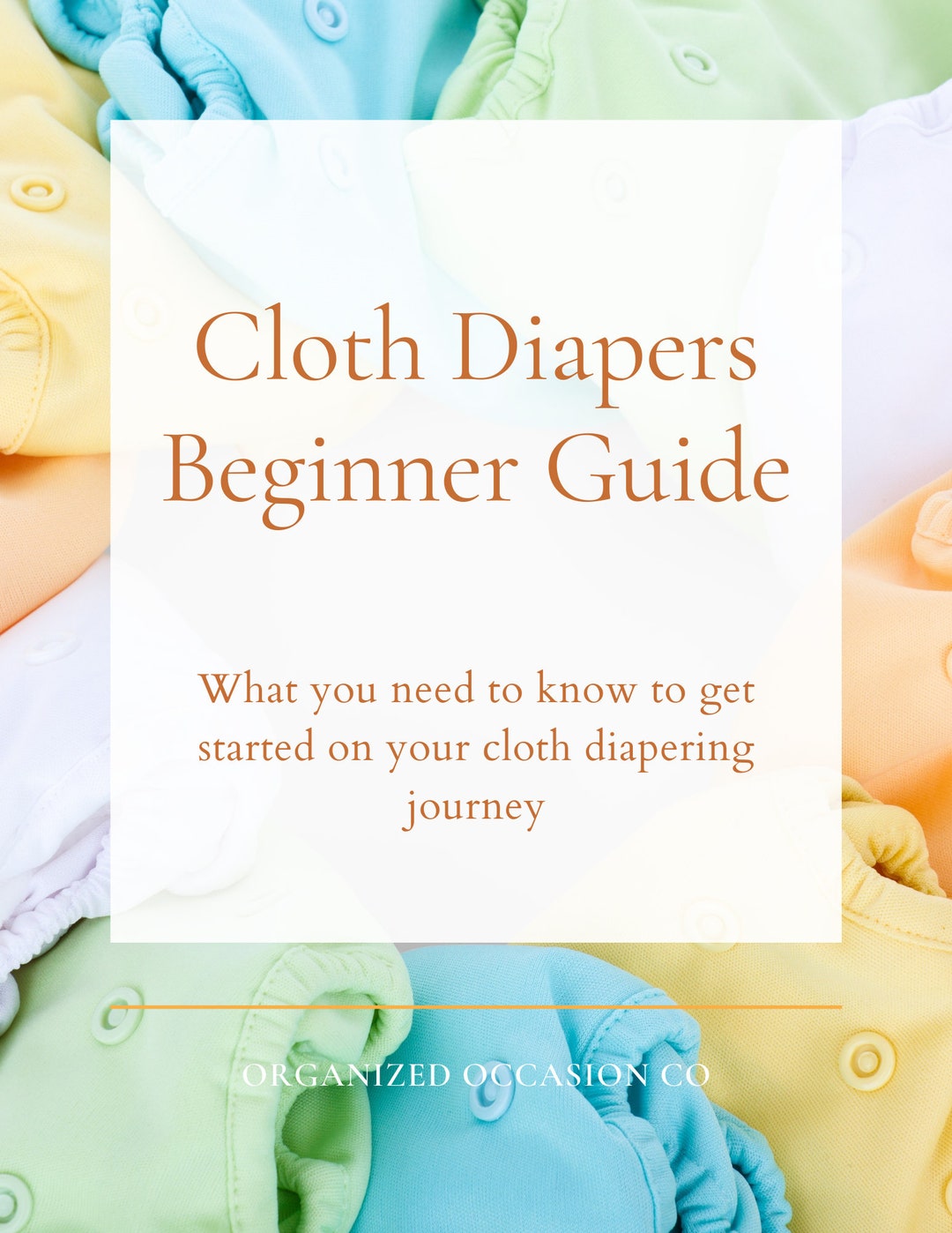 Cloth Diapers Beginner Guide Ebook, Sustainable Parenting, Instant ...