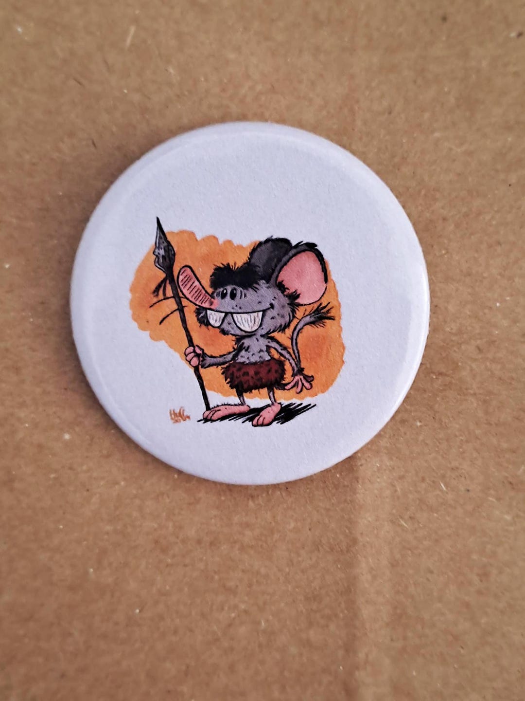 Saber Tooth Mouse - BUTTON - Etsy