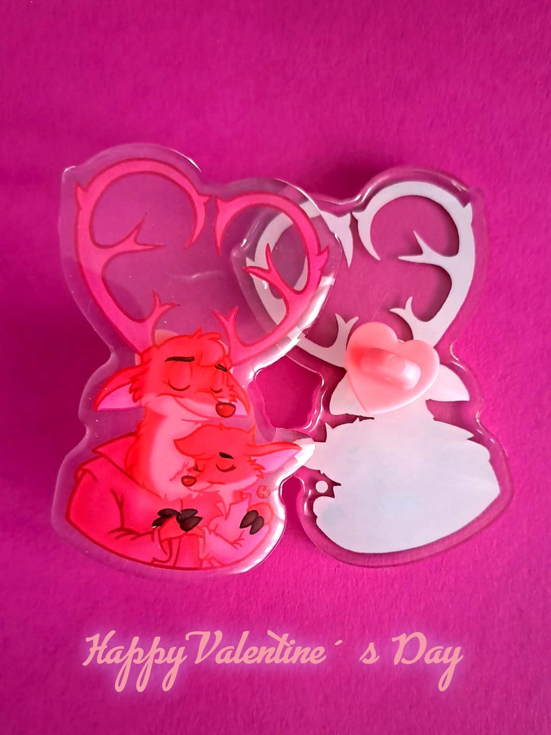 Valentines Day Pin - Deer Couple - Etsy