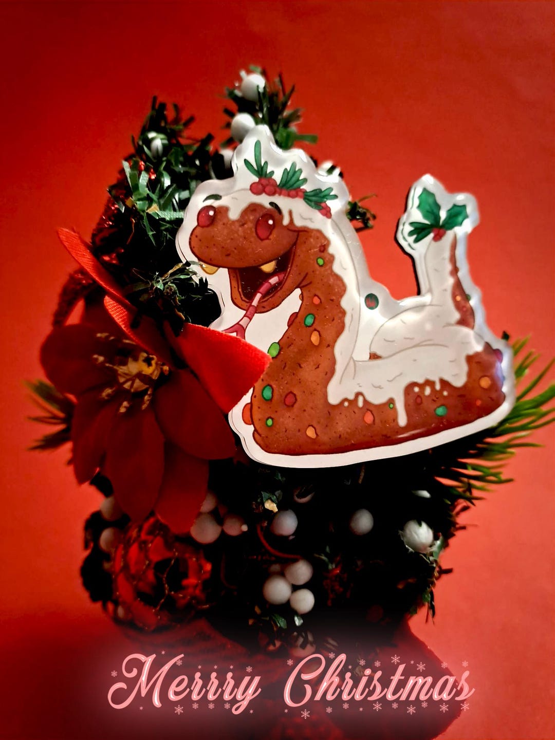 Furry Style Christmas Magnets: Christmas Fruit Snake Cake Magnet ...