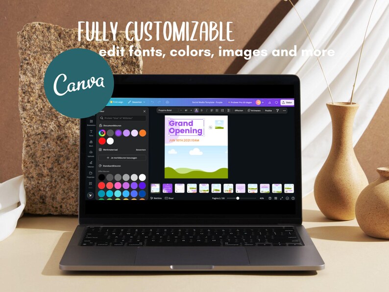 Social Media Template Pack | 30 Editable Canva Templates for Engaging ...