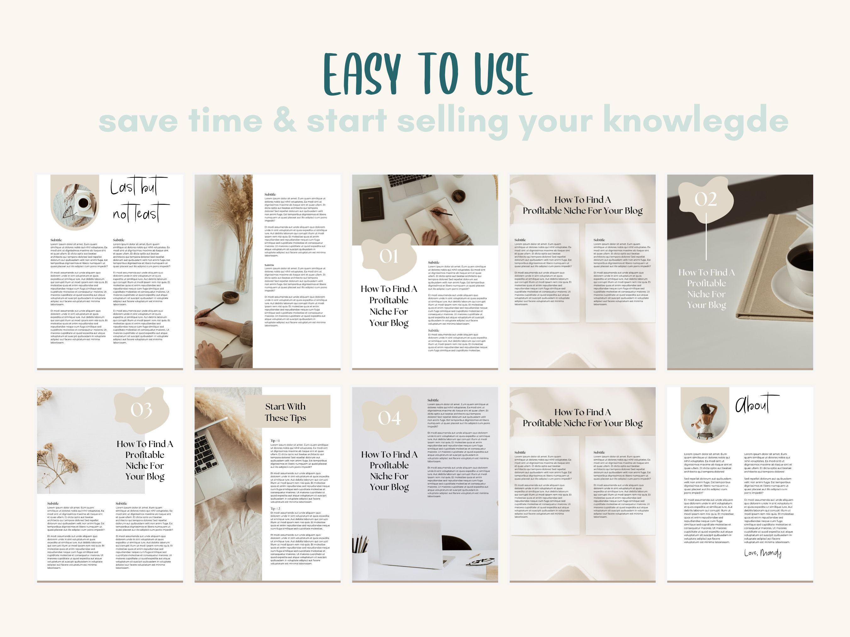 Ebook Template | Editable Business Guide Workbook | Canva Template ...