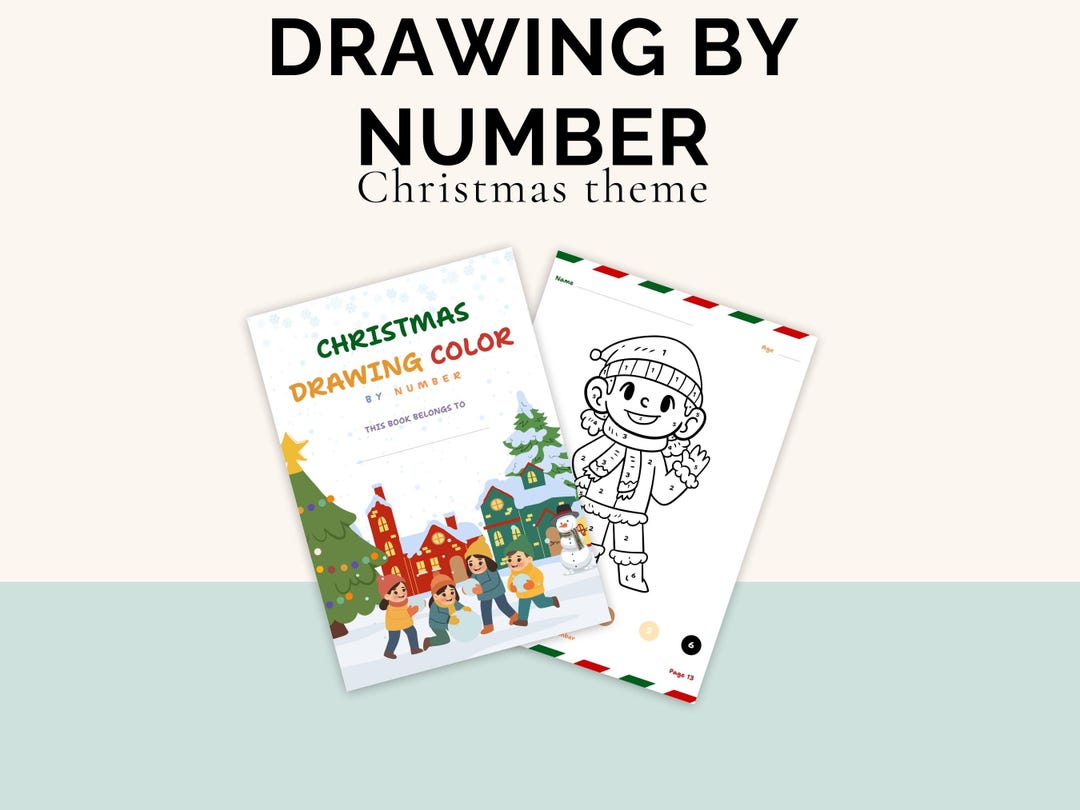 Christmas Kids Drawing by Number - Kids Drawing - Kids Activity ...