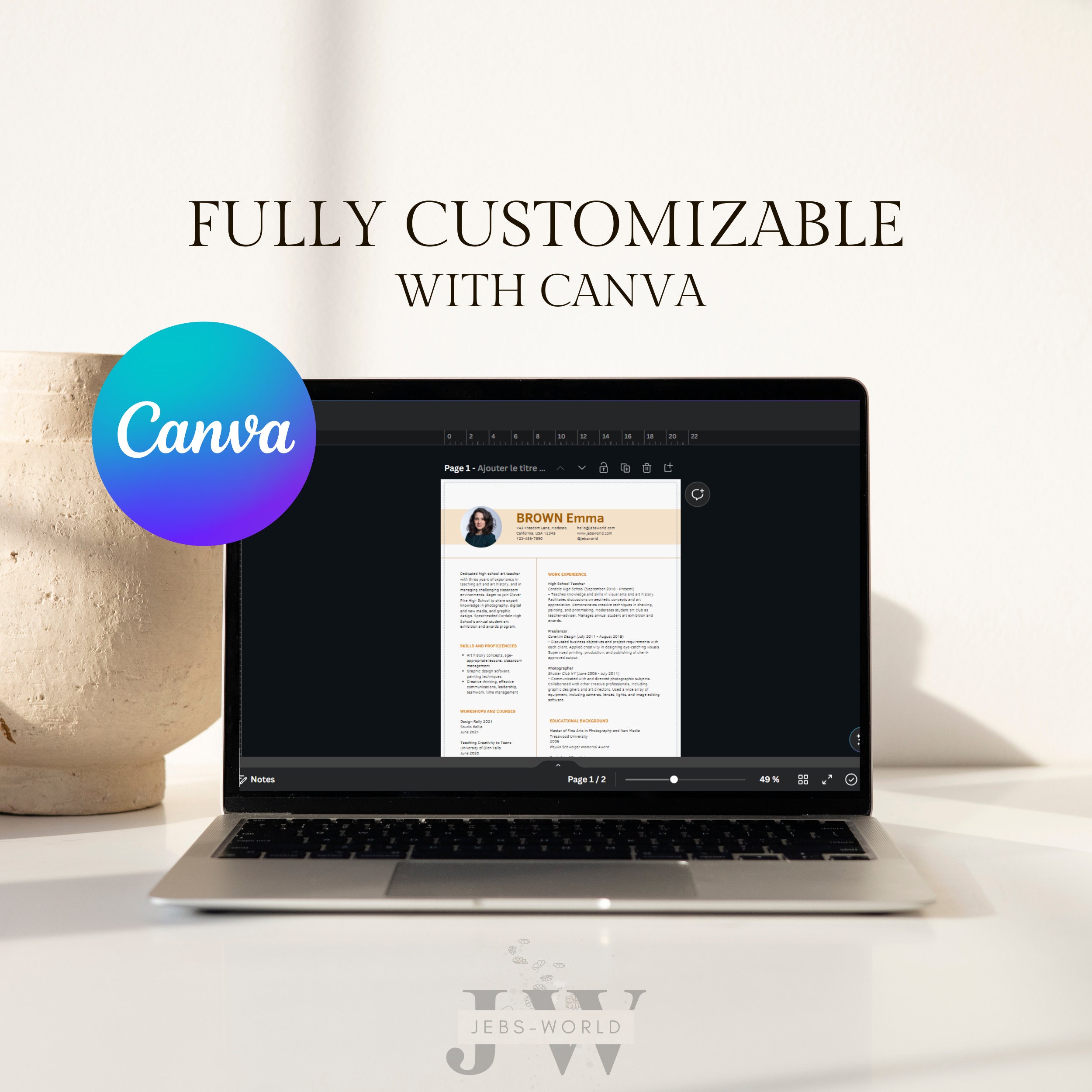 Editable and Well-organized Resume Cover Letter Template - Etsy