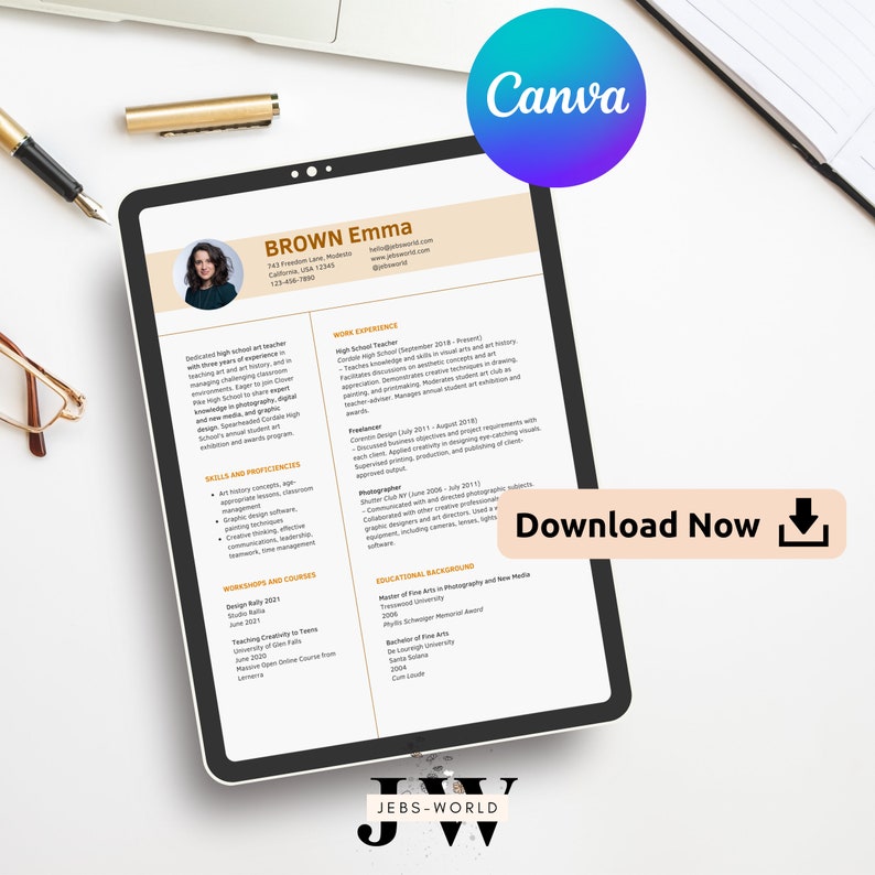 Editable and Well-organized Resume + Cover Letter Template, Create Your ...