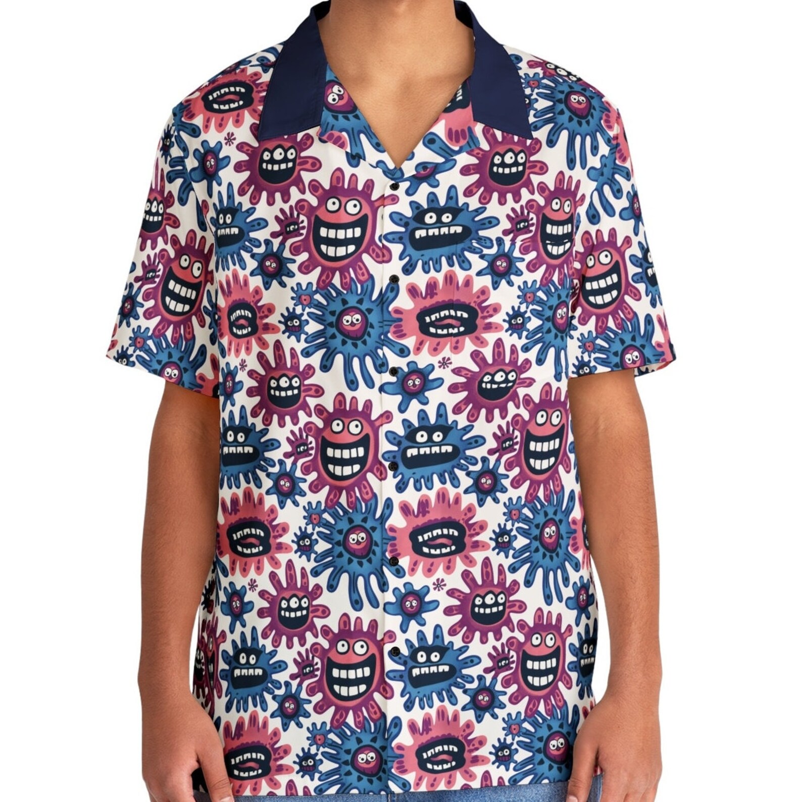 Monsters and Flowers and Purple Oh My! Retro Vintage-inspired Hawaiian ...