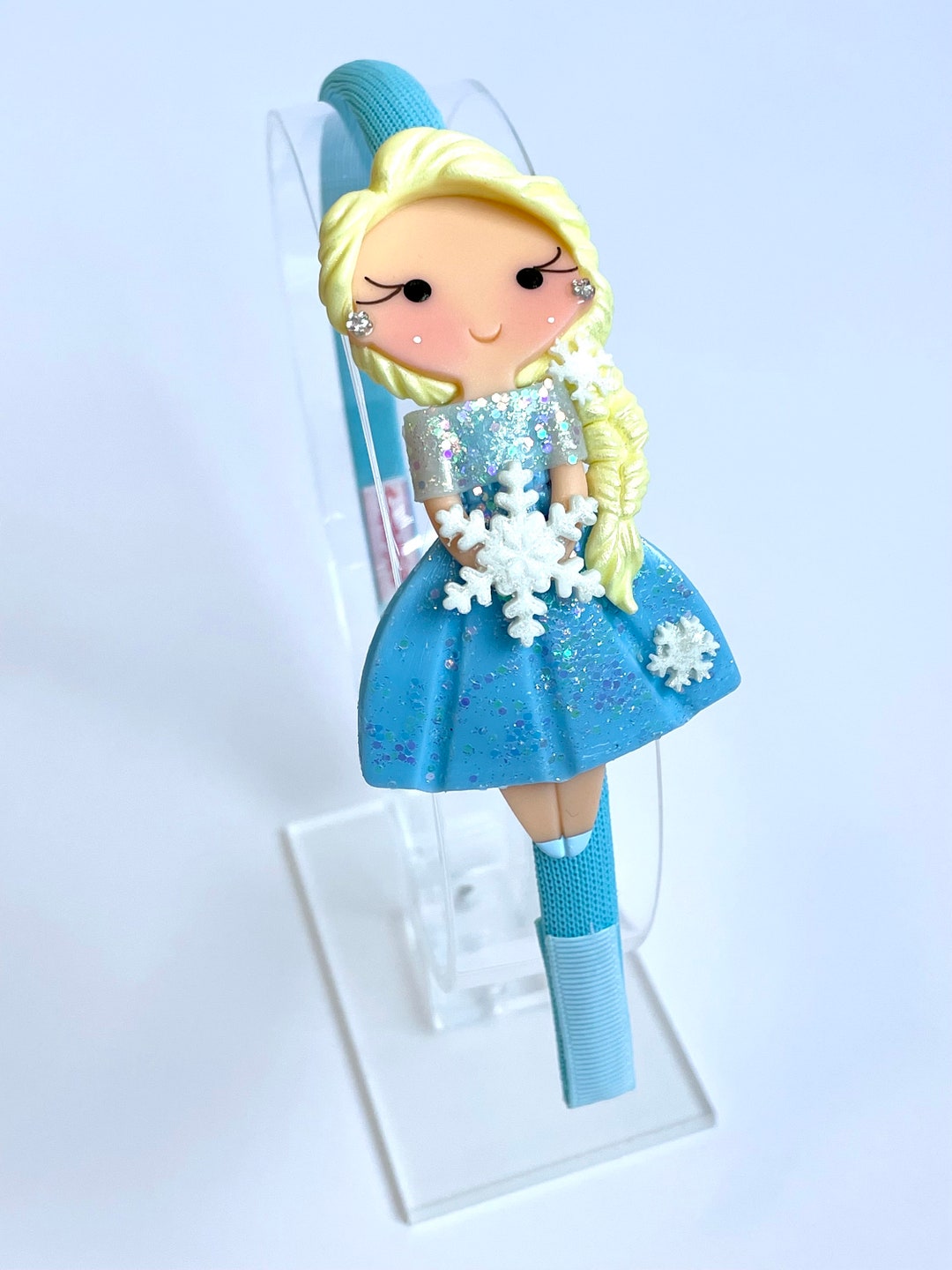 Frozen Headband snow Queen Bow Blue Headband Best Gift hair Accessories ...