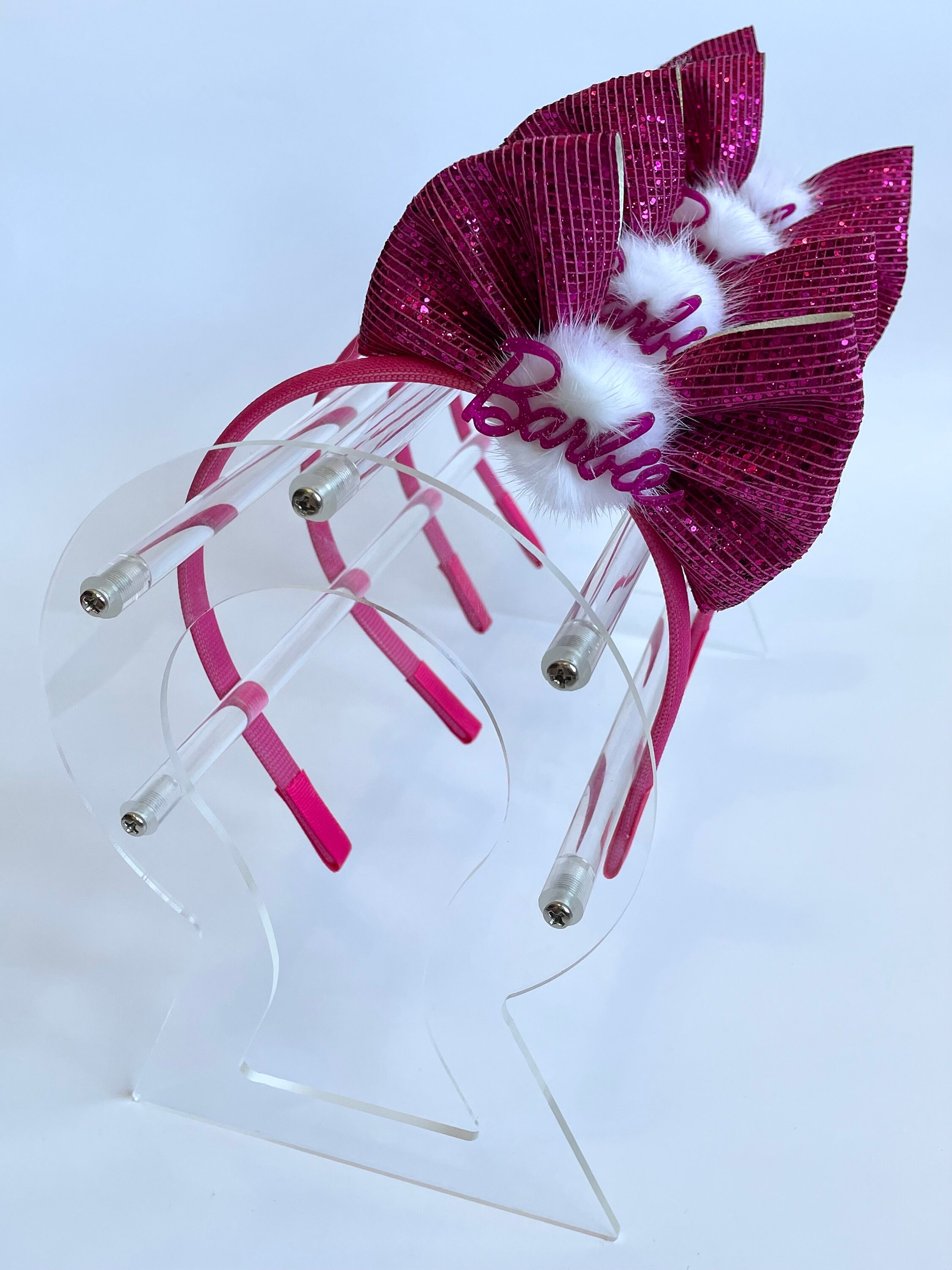 Pink Bow Headband Headband Kids Accessories Children Headband Standing ...
