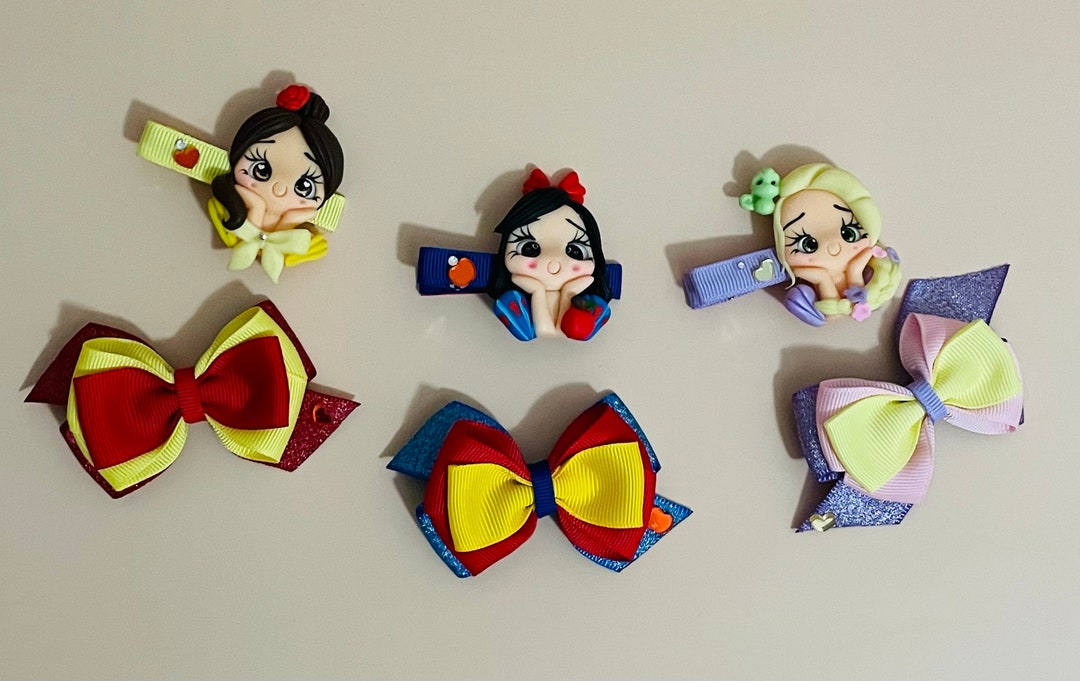 Disney Princess Hair Clip Set of 2 handmade Hair - Etsy