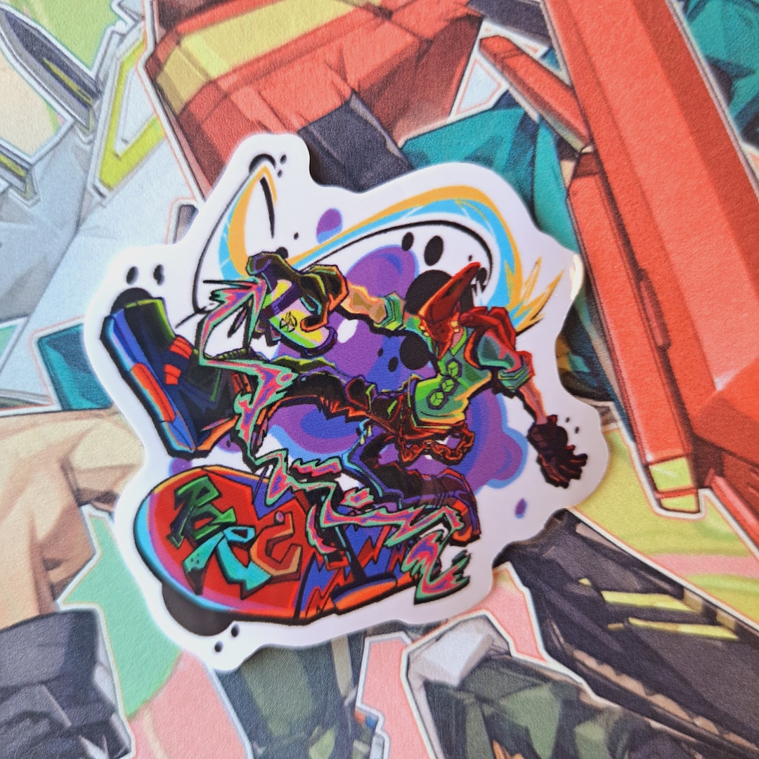 Red From Bomb Rush Cyberfunk Sticker - Etsy