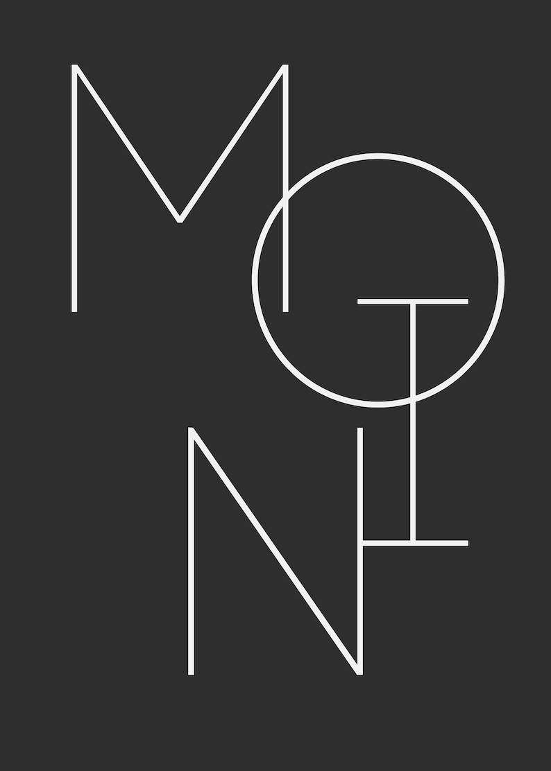 Printable Poster Moin, Greeting Poster, German Greeting, Hello, Hallo ...