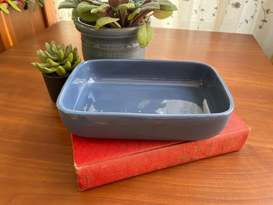 Vintage 80's Blue Haeger Rectangular Ceramic Planter/dish/pottery - Etsy