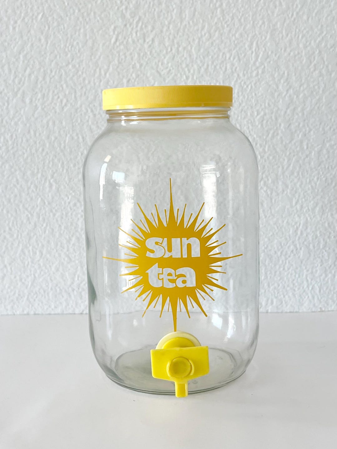 Vintage 70's Glass sun Tea Sun Tea Jar - Etsy
