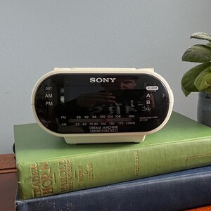 White Sony Dream Machine Digital Dual Alarm Clock/radio, Green LED - Etsy