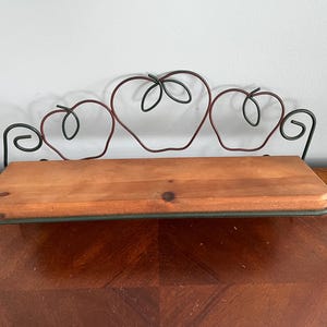 Vintage Wood and Metal Country/farmhouse "apples" Shelf/wall Decor - Etsy