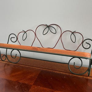 Vintage Wood and Metal Country/farmhouse "apples" Shelf/wall Decor - Etsy