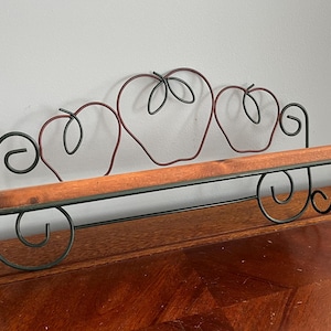 Vintage Wood and Metal Country/farmhouse "apples" Shelf/wall Decor - Etsy