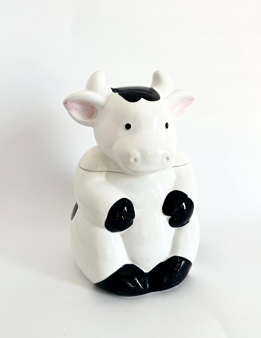 Ceramic Cow Cookie Jar Container, Valentine's Day Gifts - Etsy