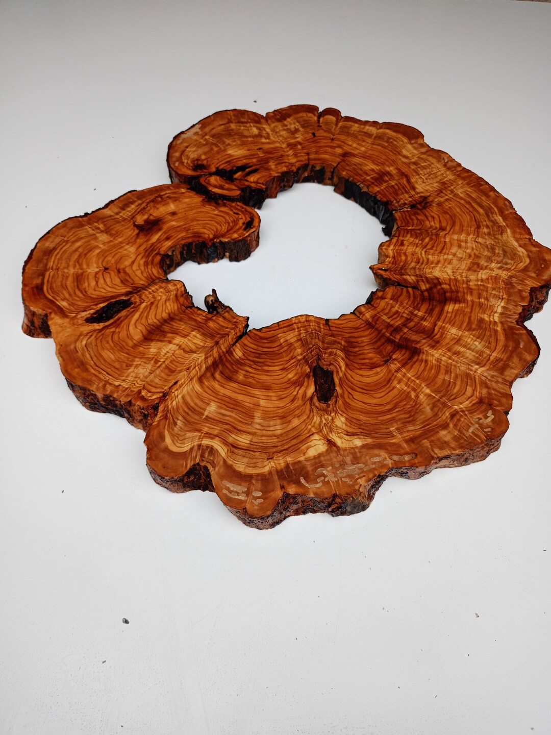 Olive Wood Slabs for DIY Wood Art Live Edge Wood Slab 17 Raw Edge Wood ...