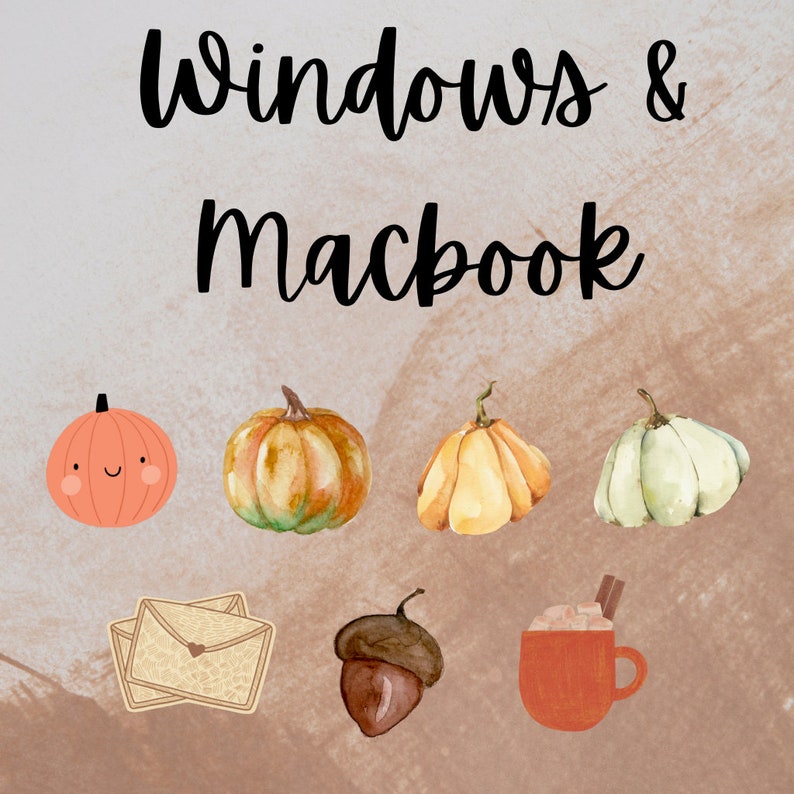 15 Fall Aesthetic Folder Icons | Folder Icons for Windows | MacBook Air ...