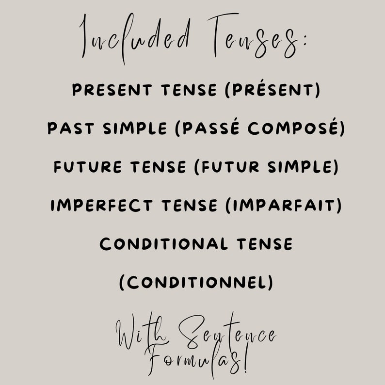 French Cheat Sheet | Printable Cheat Sheet | Goodnotes | French Verb ...