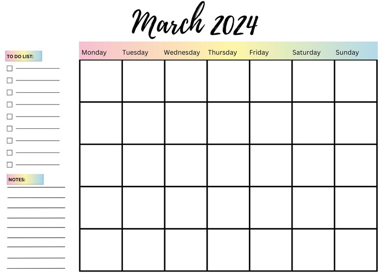 2024 Yearly Planner Printable, Digital Download, A4 Size, A5 Size ...