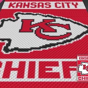 Kansas City Chiefs Crochet Blanket - Full Size - Etsy