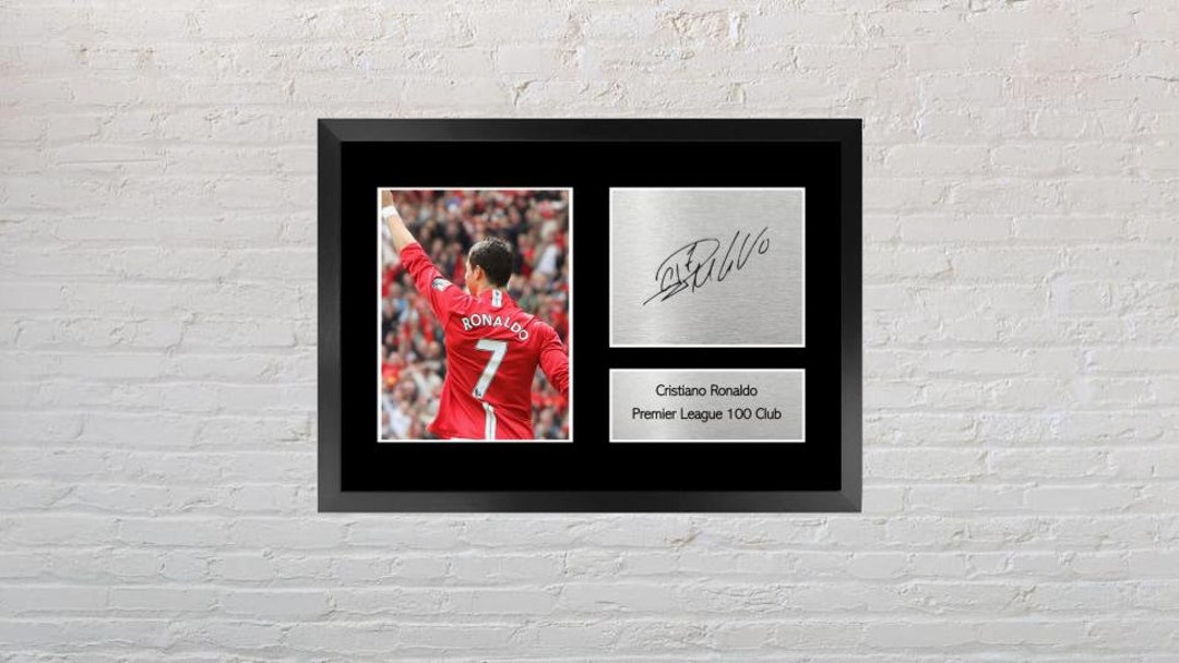 Cristiano Ronaldo 100 Club Premier League Signed Autographed - Etsy