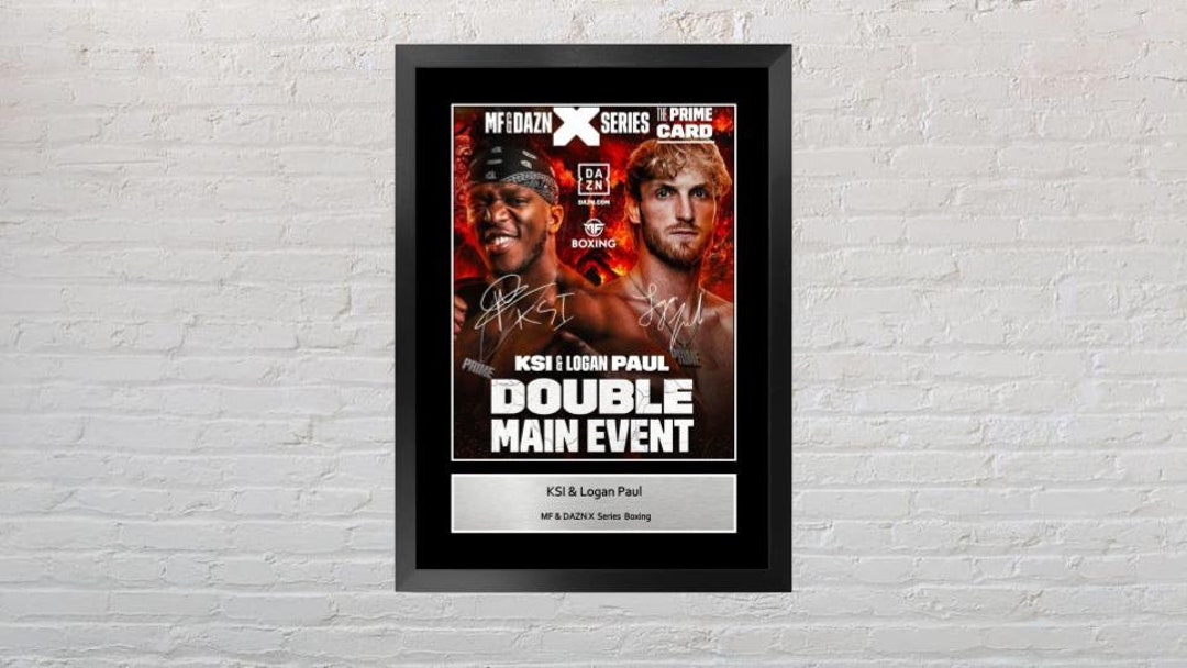 KSI X Logan Paul Double Main Event Signed Autographed - Etsy