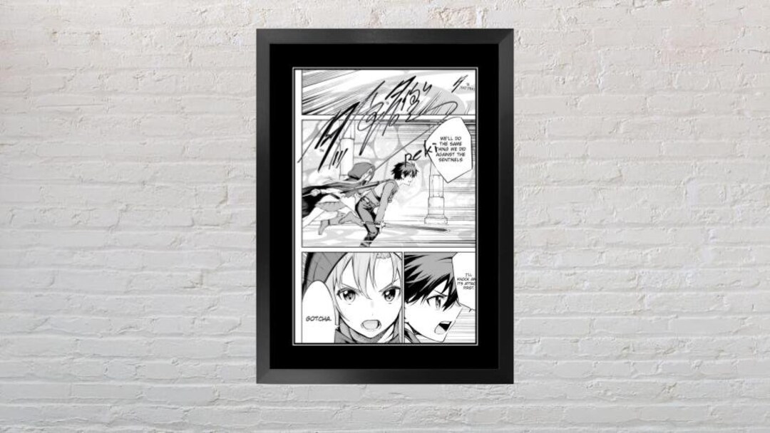 Reki-kawahara Sword Art Online Kirito Asuna Signed Autographed - Etsy