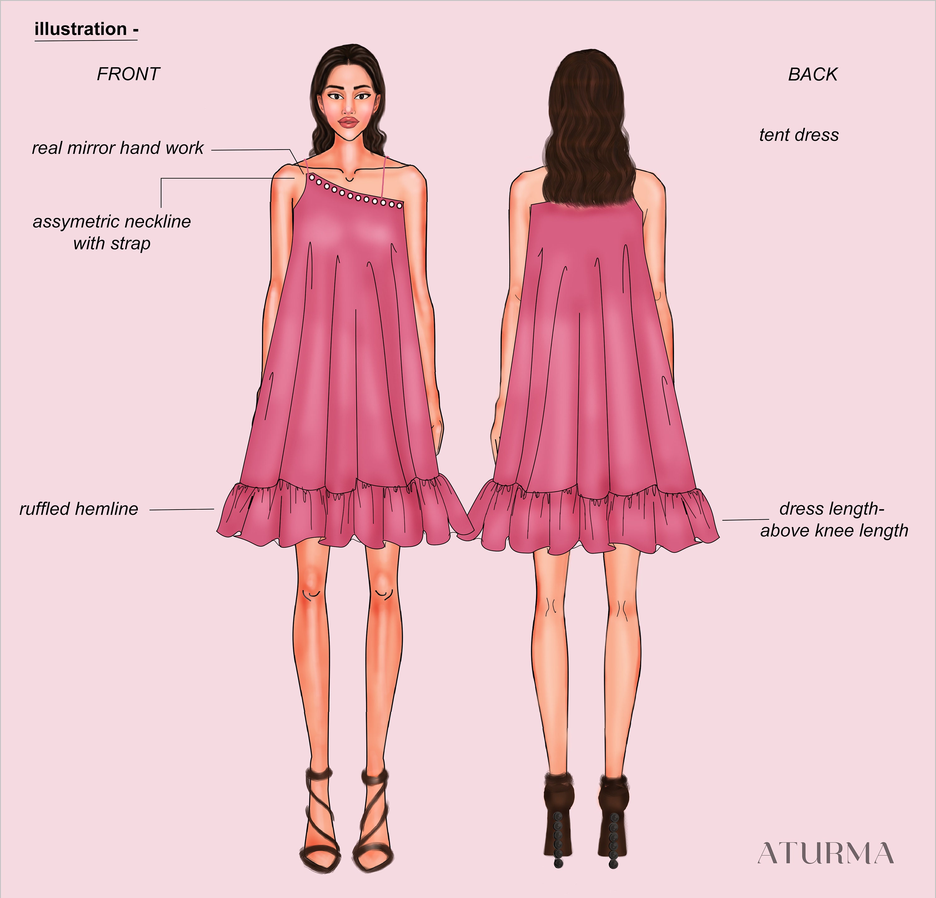 Rosaline Joy Midi Silk Dress 100% Pure Silk-wedding Party Dress ...