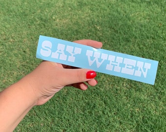 Say When Doc Holliday Vinyl Decal Tombstone - Etsy