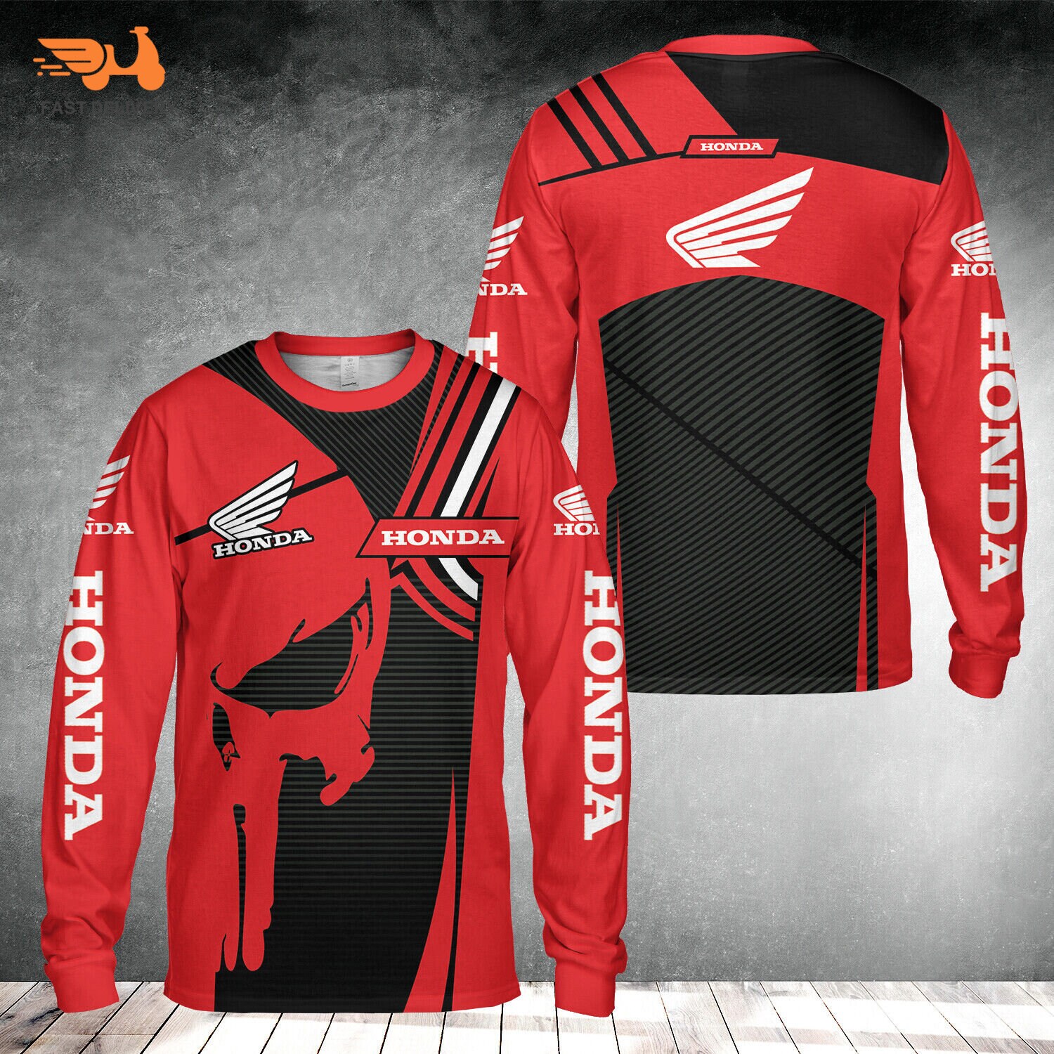 Fashion Honda Logo Racing Sport Best Gifts 3D Long Sleeve - Etsy
