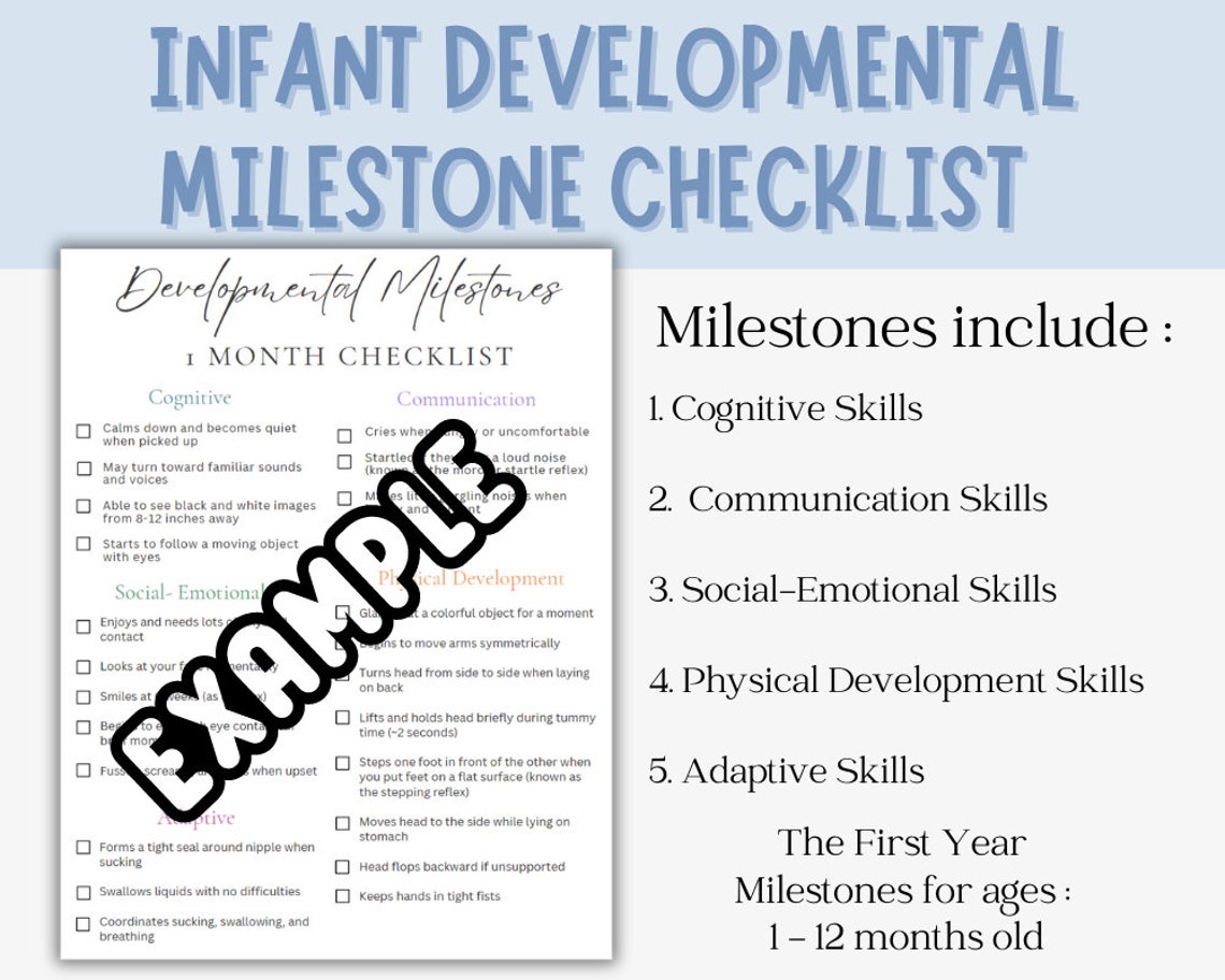 Infant Developmental Milestones, Baby's First Year Milestones, Baby ...