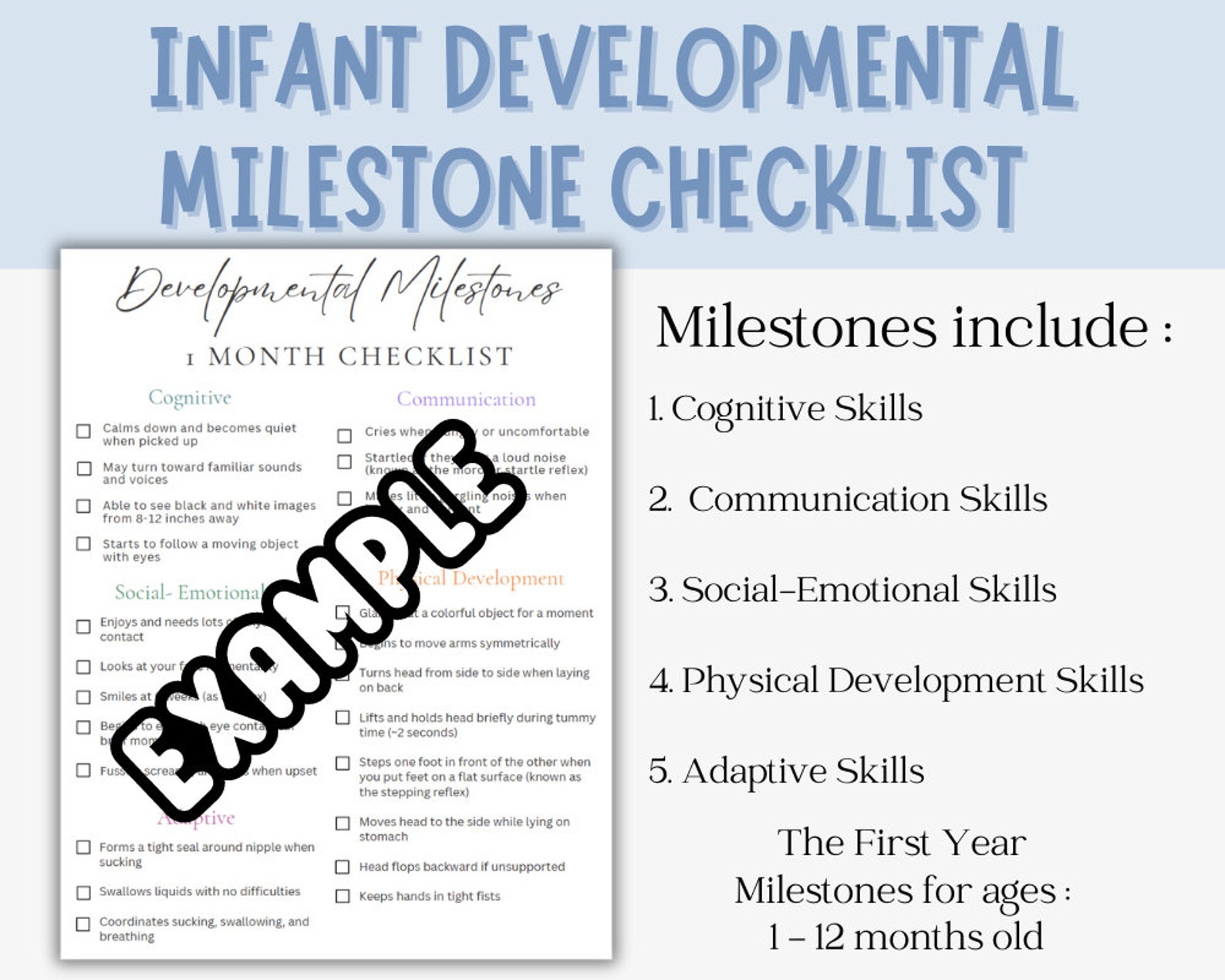 Infant Developmental Milestones, Baby's First Year Milestones, Baby ...