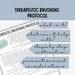 Therapeutic Brushing Protocol Handout, Wilbarger Brushing Protocol ...