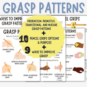 Grasp Patterns, Handwriting Pencil Grasps, School Occupational Therapy ...