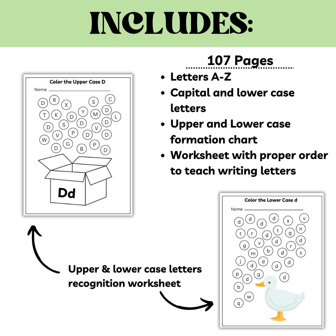 Alphabet Letter Formation Worksheets, Writing Practice, Tracing ...