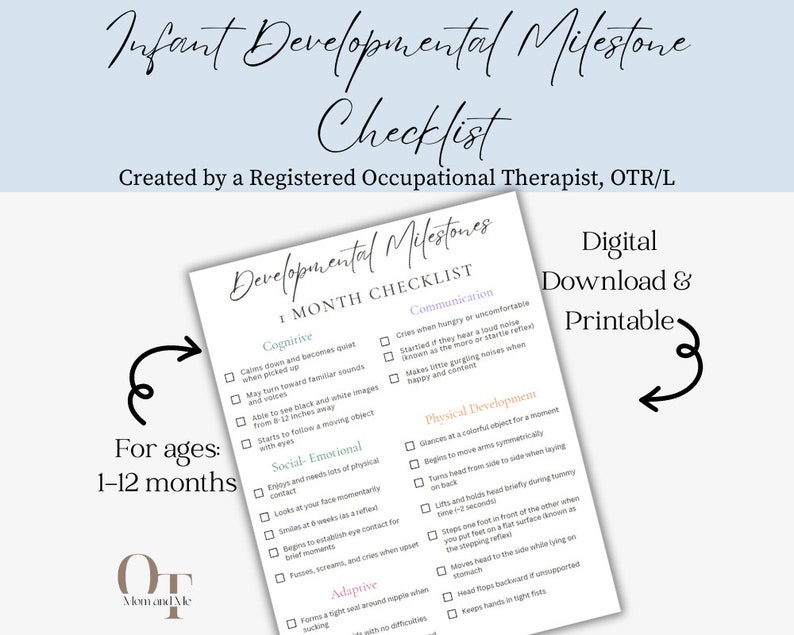 Infant Developmental Milestones, Baby's First Year Milestones, Baby ...