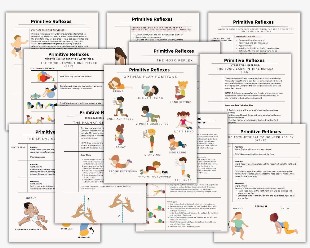Primitive Reflex Integration Guide: Exercises for Pediatric ...