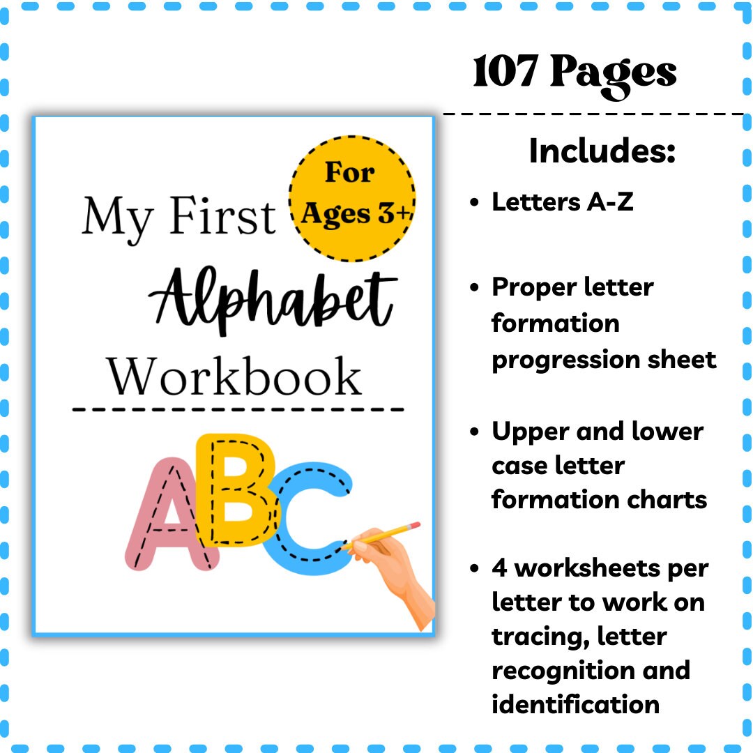 Alphabet Letter Formation Worksheets Writing Practice - Etsy