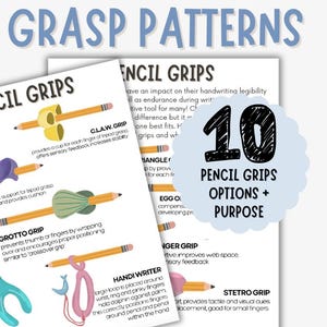 Grasp Patterns, Handwriting Pencil Grasps, School Occupational Therapy ...