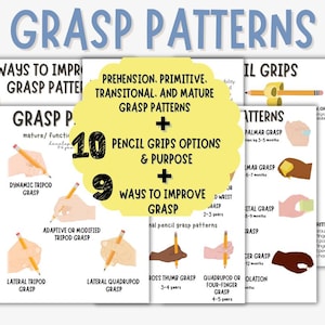 Grasp Patterns, Handwriting Pencil Grasps, School Occupational Therapy Resource - Etsy Australia