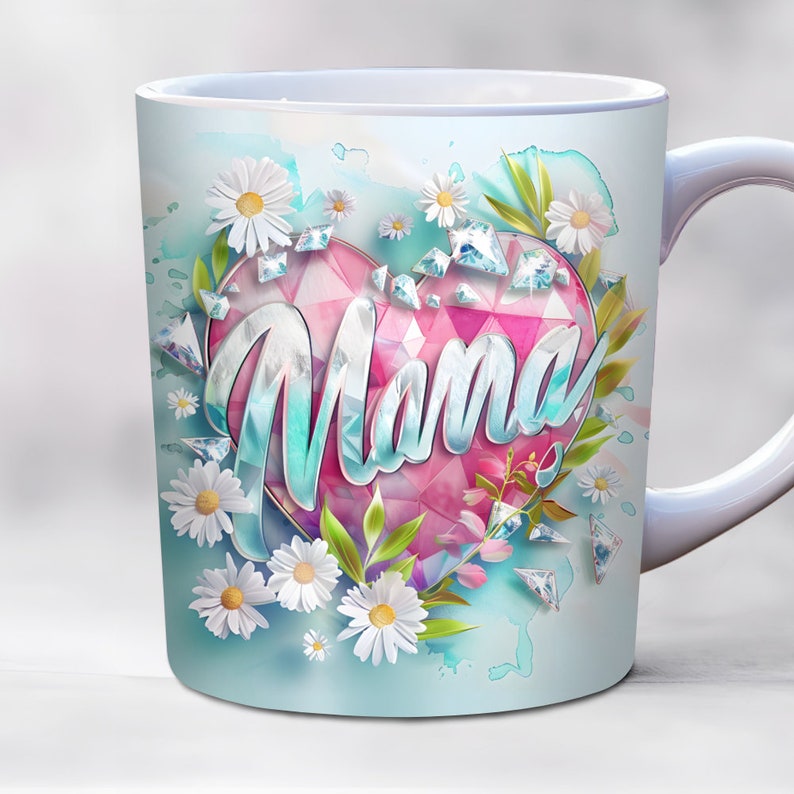 Mama Mug Wrap, Mothers Day Mug Wrap, 11oz and 15 Oz Mug Template PNG ...