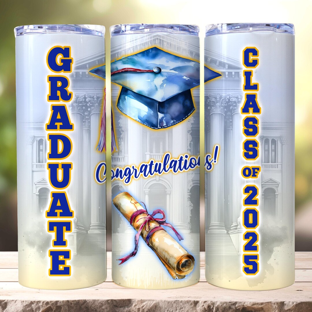 Graduation Tumbler Wrap, Graduate Class of 2025 Tumbler Wrap, 20oz ...