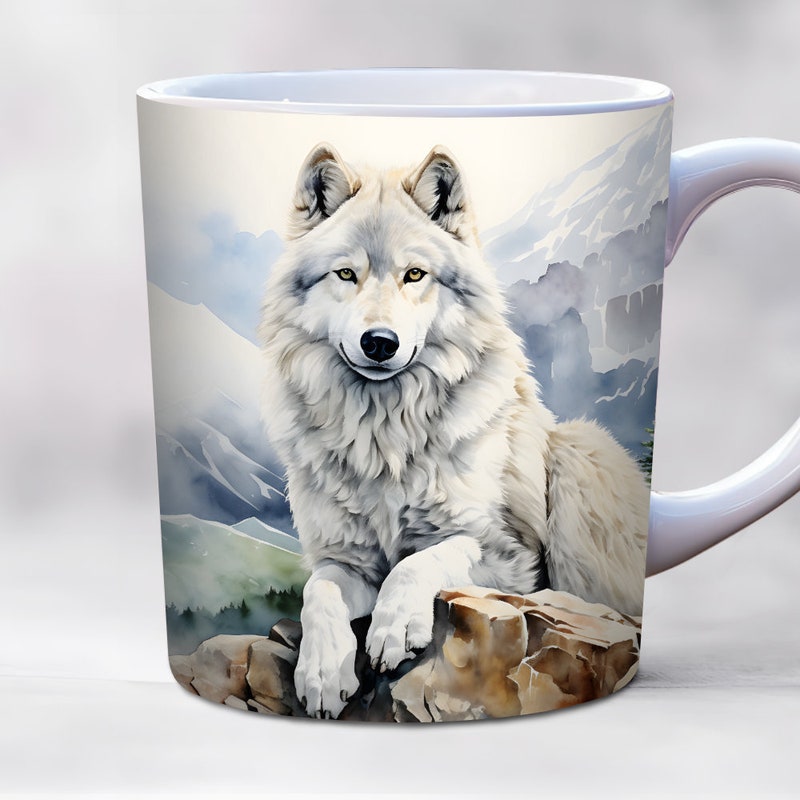 Wolf Coffee Mug - Etsy