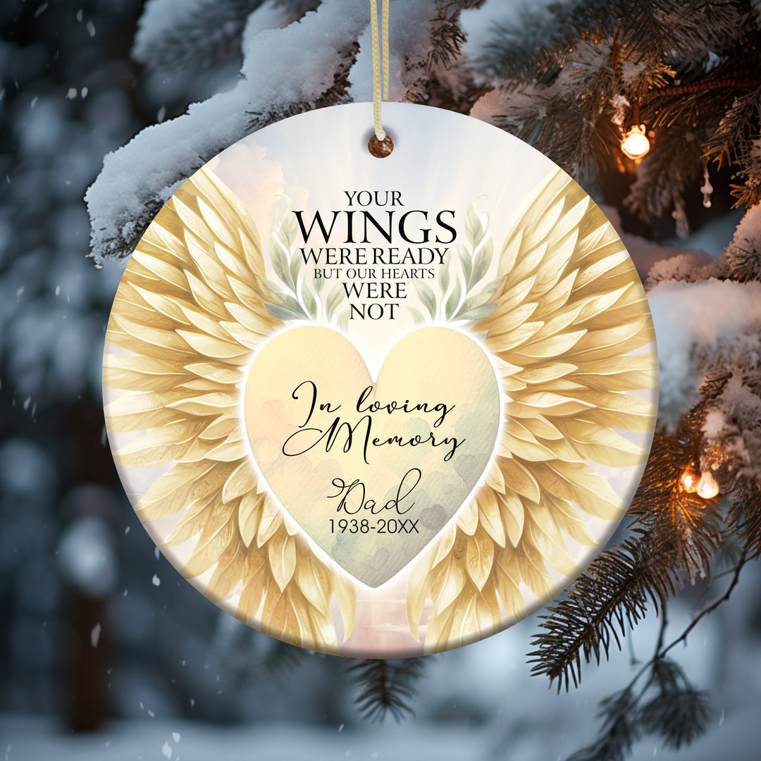 Add Name Angel Memorial Ornament PNG, Personalized Remembrance Ornament ...