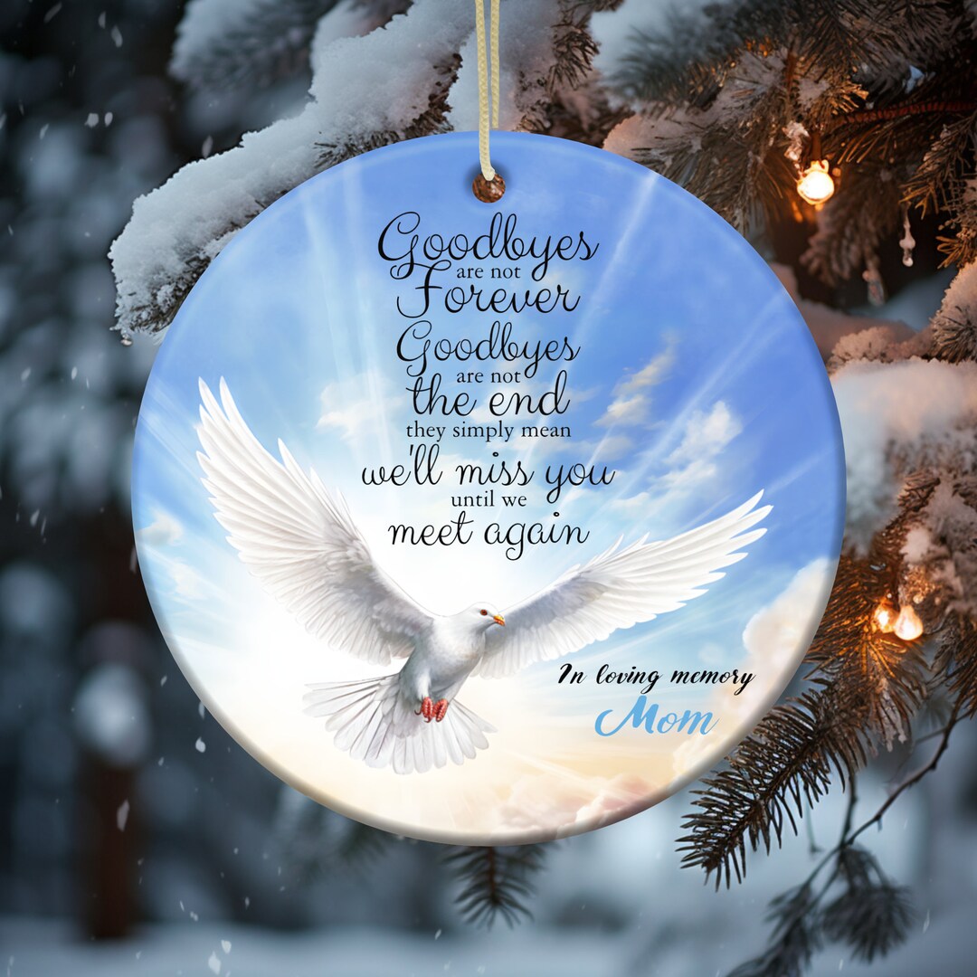 Memorial Ornament PNG, Personalized Remembrance Ornament, Memorial ...