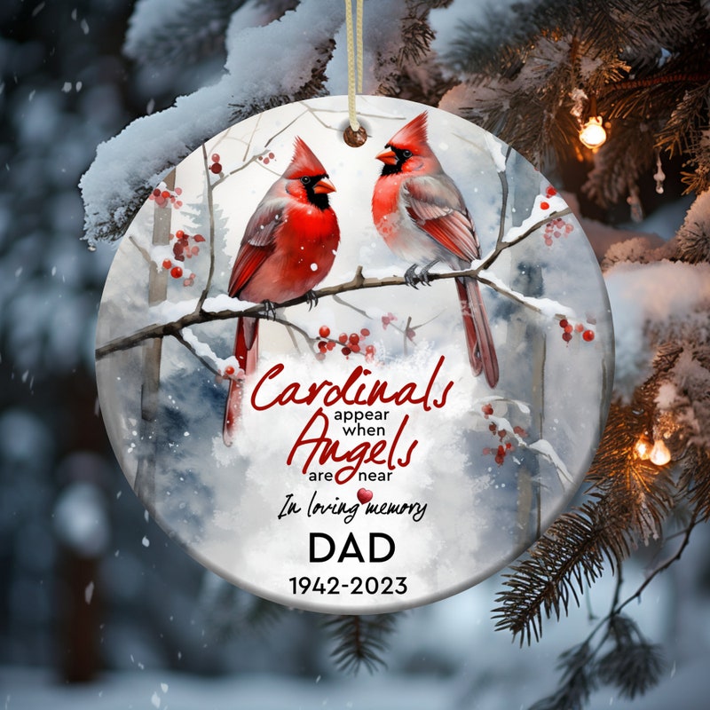 Cardinal Memorial Ornament - Etsy