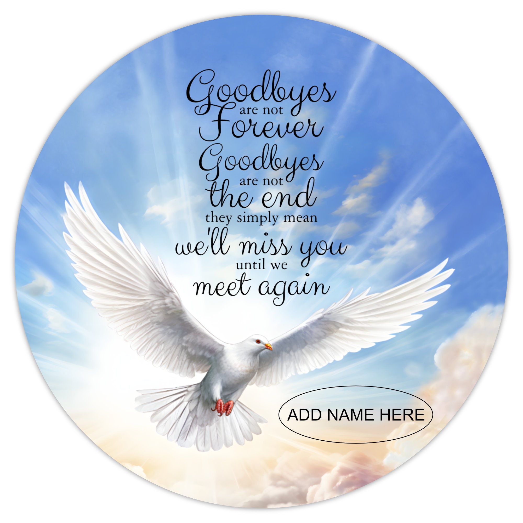 Memorial Ornament PNG, Personalized Remembrance Ornament, Memorial ...